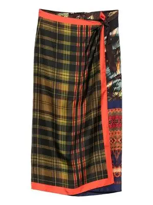 Dries Van Noten Dries Van Noten Silk Long Skirt Black