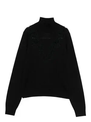 Zimmermann Valiant Wool Turtle-neck Sweater - Black