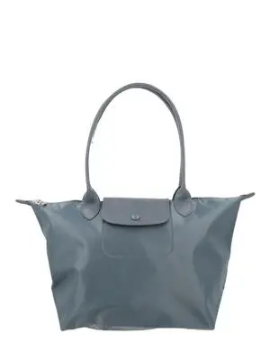 Longchamp Foldable Nylon Tote Bag - Grey