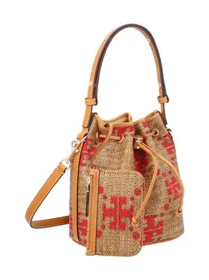 Tory Burch Bucket Crossbody Bag - Beige