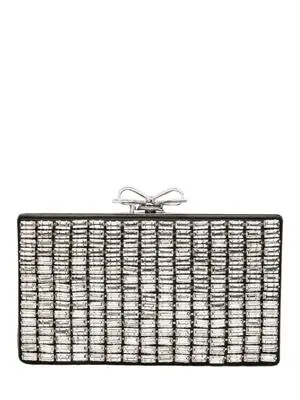 SELF-PORTRAIT Crystal Chainmail Mini Top - Argento