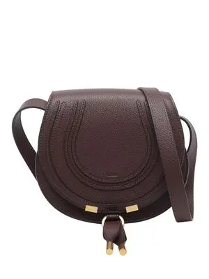 Chloé Leather Cross Body Bag - Marrone