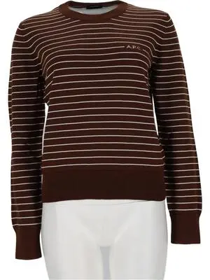 A.p.c. A.P.C. Striped Crewneck Sweater Multicolour