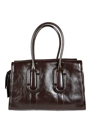 Marc Jacobs MARC JACOBS The Carryall Leather Shoulder Bag Marrone