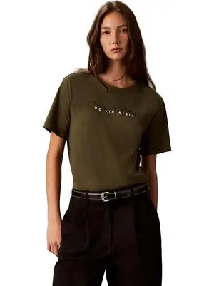 Calvin Klein Calvin Klein Sport Icon Sport Graphic High Hip Tee Fatigue