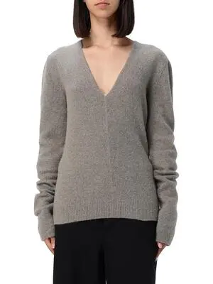 Rick Owens Cashmere V-neck Knit Vest - Dust