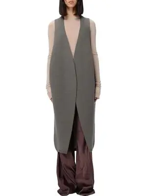 Rick Owens Cashmere V-neck Knit Vest - Pink
