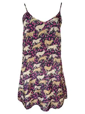 ANY OLD IRON Wild Cheetah Short Dress - Pink/brown