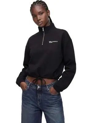 Karl Lagerfeld Plein Sport Leggings With Mesh Insets - Black