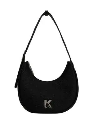 KL JEANS K Logo Half Moon Bag - Black