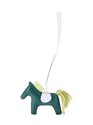 Hermès Pm Grigri Rodeo Bag Charm Leather - Green