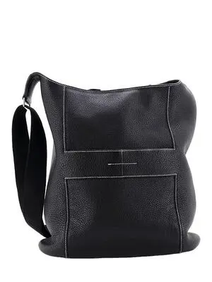 Hermès Gm Sac Good News Bag Leather - Black
