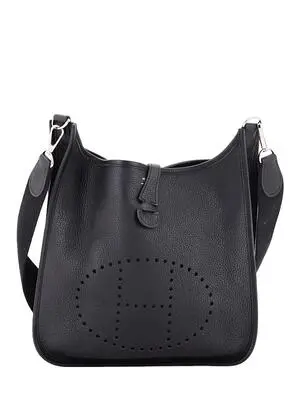 Hermès Pm Evelyne Bag Gen Ii Clemence - Black