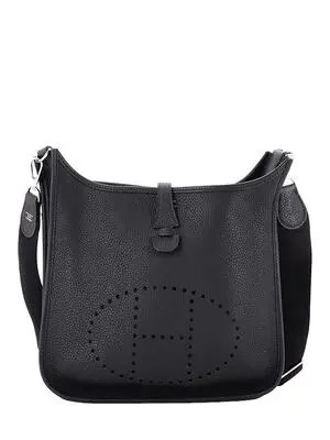 Hermès Pm Evelyne Bag Gen Iii Clemence - Black