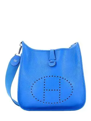 Hermès Pm Evelyne Bag Gen Iii Clemence - Blue