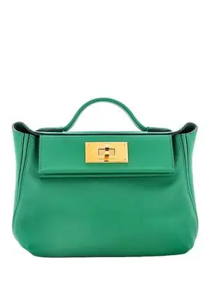Hermès 21 24/24 Bag Evercolor With Swift Green