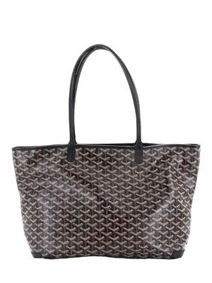 Goyard Mm Artois Tote Coated Canvas - Black