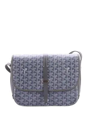 Goyard Mm Belvedere Ii Messenger Bag Coated Canvas - Gray