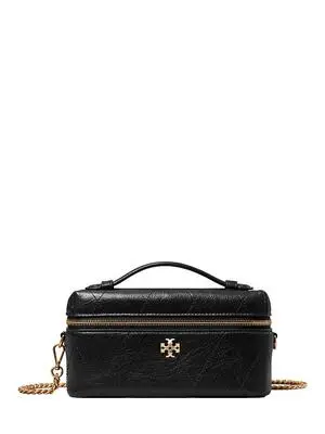Tory Burch Charlie Quilted Leather Crossbody Bag - Black Multi