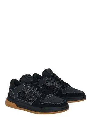 Amiri Classic Low Monochrome Leather Sneakers - Black