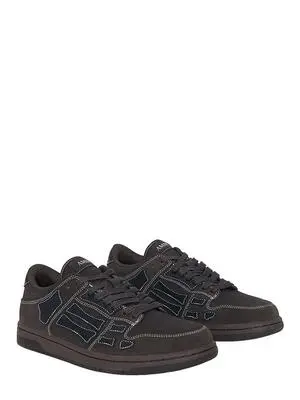 Amiri Skel Top Low Leather Sneakers - Brown