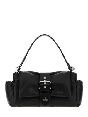 VIVIENNE WESTWOOD Leather Hazel Xl Shoulder Bag - Black