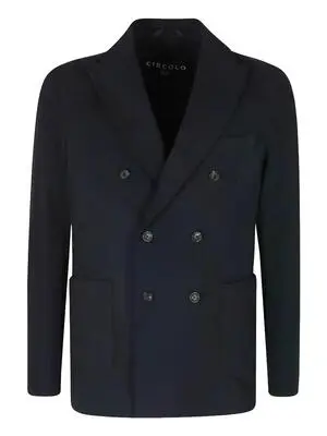 CIRCOLO 1901 Double-breasted Peak-lapels Blazer - Blue