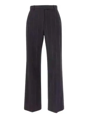 Eleventy Pinstripe Tailored-cut Trousers - Blue