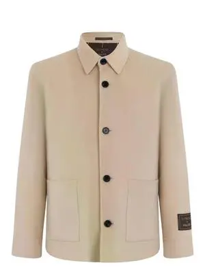 SLOWEAR X Paltò Button-fastening Patch-pocket Jacket - Neutrals