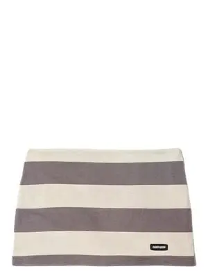 MIU MIU MIU MIU Striped Jersey Miniskirt