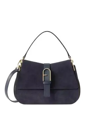 Furla Furla Logo-Plaque Top-Handle Tote Bag Blue