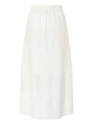 ELEH Panelled Midi Skirt - White