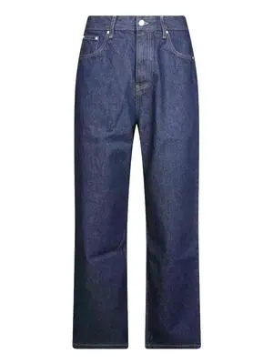 ARTE ANTWERP Big A Logo-patch Straight-leg Jeans - Blue