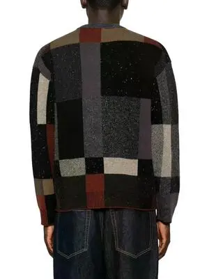 Paul Smith Colour-block Crew-neck Sweater - Grey