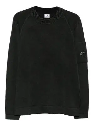 C.P. COMPANY Crew-neck Wool Sweater - Grey