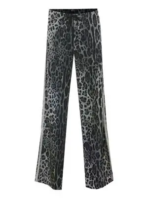 ANIYE BY Aniye By Leopard-Print Lace-Trim Track Pants