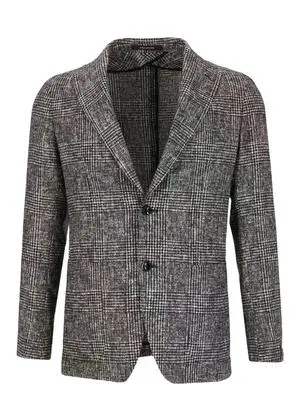 Tagliatore Montecarlo Prince Of Wales Check Blazer - Black