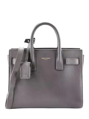 Saint Laurent Saint Laurent Sac De Jour Nano Leather Tote Bag Grey