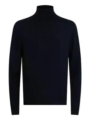SLOWEAR Roll-neck Long-sleeve Sweater - Black