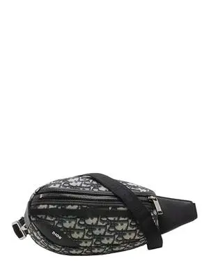 Dior Oblique Canvas Scarab Crossbody Bag - Blue