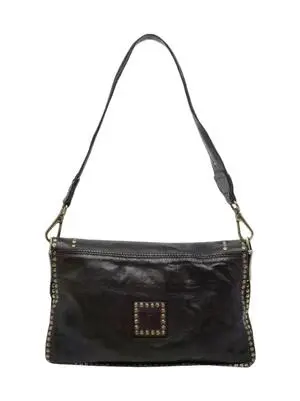 CAMPOMAGGI Agnese Studded Leather Shoulder Bag - Brown