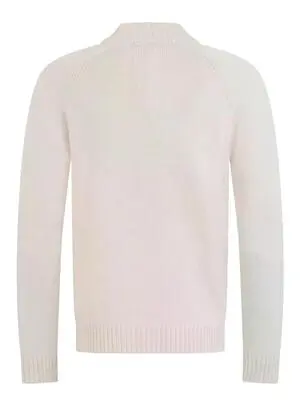 SLOWEAR Mock-neck Raglan-sleeve Sweater - Neutrals