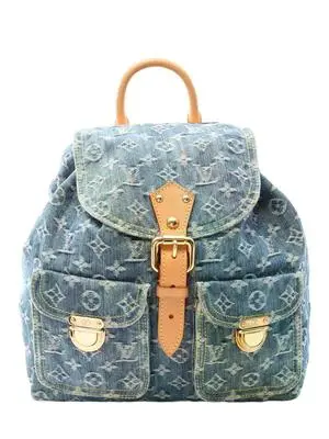 LOUIS VUITTON Monogram Denim Sac A Dos Gm Backpack - Blue