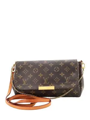 LOUIS VUITTON Monogram Canvas Favorite Pm Clutch Bag - Brown
