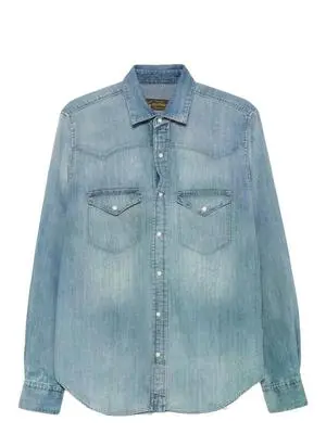 CHESAPEAKE'S Western-yoke Flap-pocket Shirt - Blue