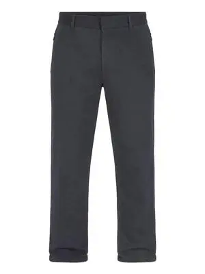 Armani Exchange Jersey Texture Straight Leg Trousers - Blue