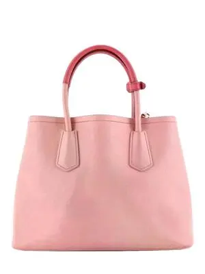 Prada Cuir Double Saffiano Leather Small Tote Bag - Pink