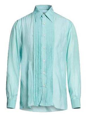 TOM FORD Shirt Turquoise Size Silk - Blue