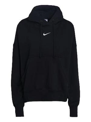 Nike Phoenix Fleece Over-oversized Hoodie Sweatshirt - Black