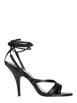Patrizia Pepe Leather Sandals - Black